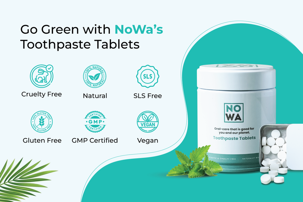 Toothpaste Tablets by Nowa | Dental Floss | Disclosing Plaque Tablets